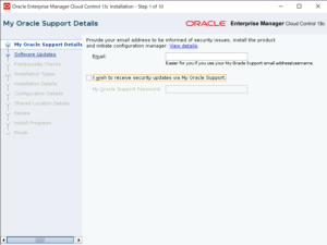 Oracle Enterprise Manager 13c Linuxへのインストール手順