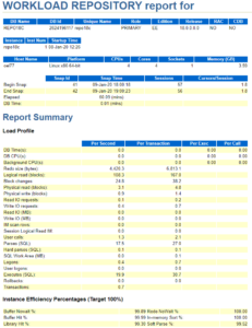 Oracle Database AWRレポートの取得方法